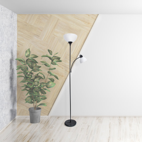 Winston Porter 71 5 Torchiere Floor Lamp Wayfair